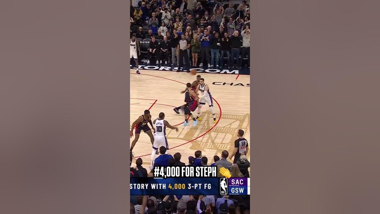 4,000 CAREER THREES for Stephen Curry knocks 👏 Congratulations, Steph! 👨‍🍳#StephCurry #DubNation ...