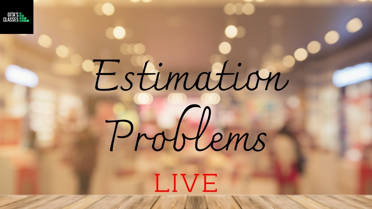 ESTIMATION - CONFIDENCE INTERVAL -PROBLEMS - LIVE - YouTube
