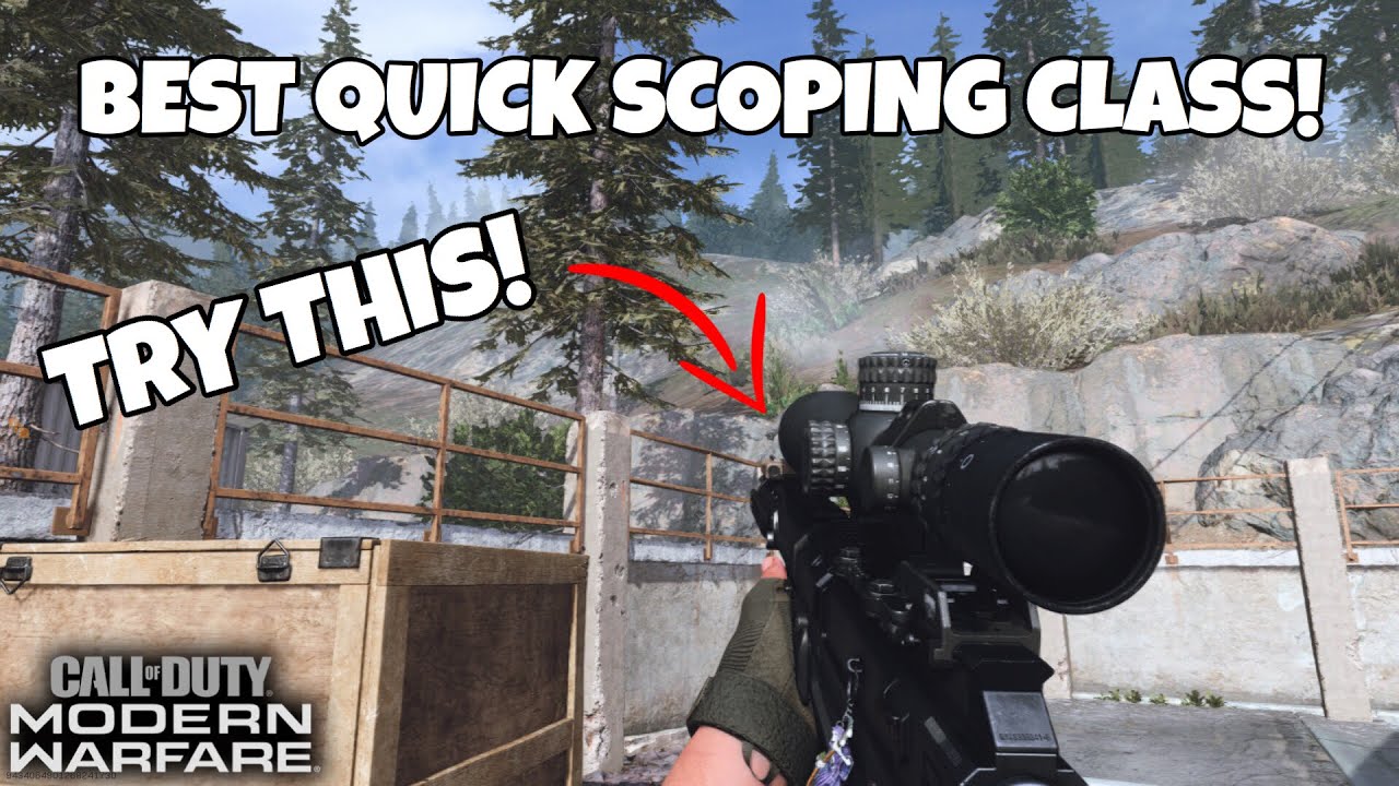 Modern Warfare: Best QUICK-SCOPING Class Set Up! (AX-50) - YouTube