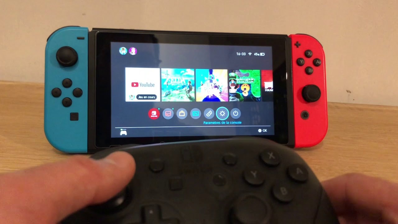 Tuto synchroniser une manette nintendo switch Pro Fr Hd - YouTube