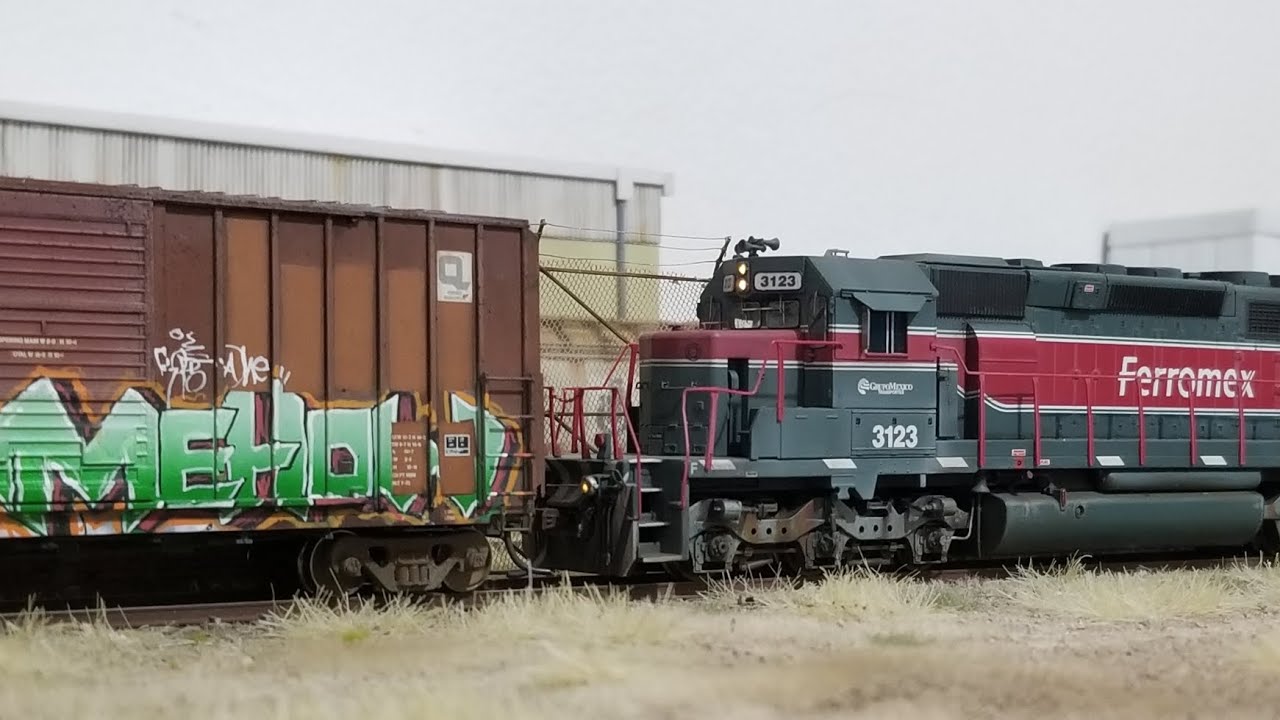 Grupo Mexico SD4O-2 FXE 3123, FXE 3144, FXE 3139. Escala H0 - YouTube