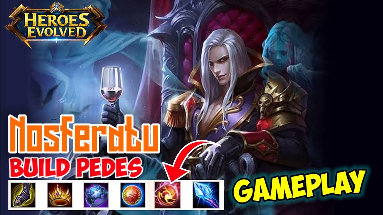 Heroes Evolved Moba Nosferatu Build 2023 Gameplay - YouTube