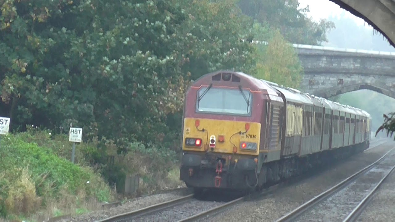 DB Cargo UK Class 67's no's: 67012-67030 @ Oldfield Park {547D} 18/10 ...