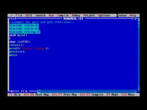 gets & puts functions - YouTube