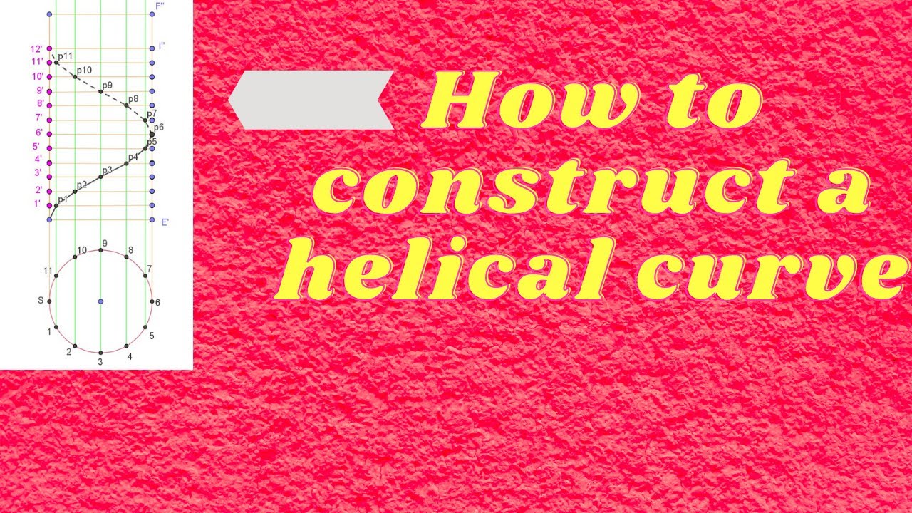 How to draw a helical curve - YouTube