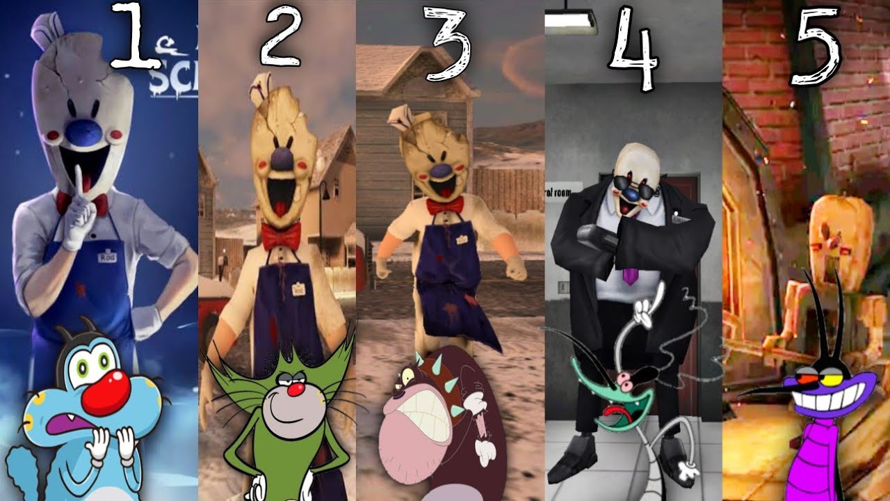 Ice Scream 12345 Battle || Ice Scream 12345 Gameplay With Oggy and Jack ...