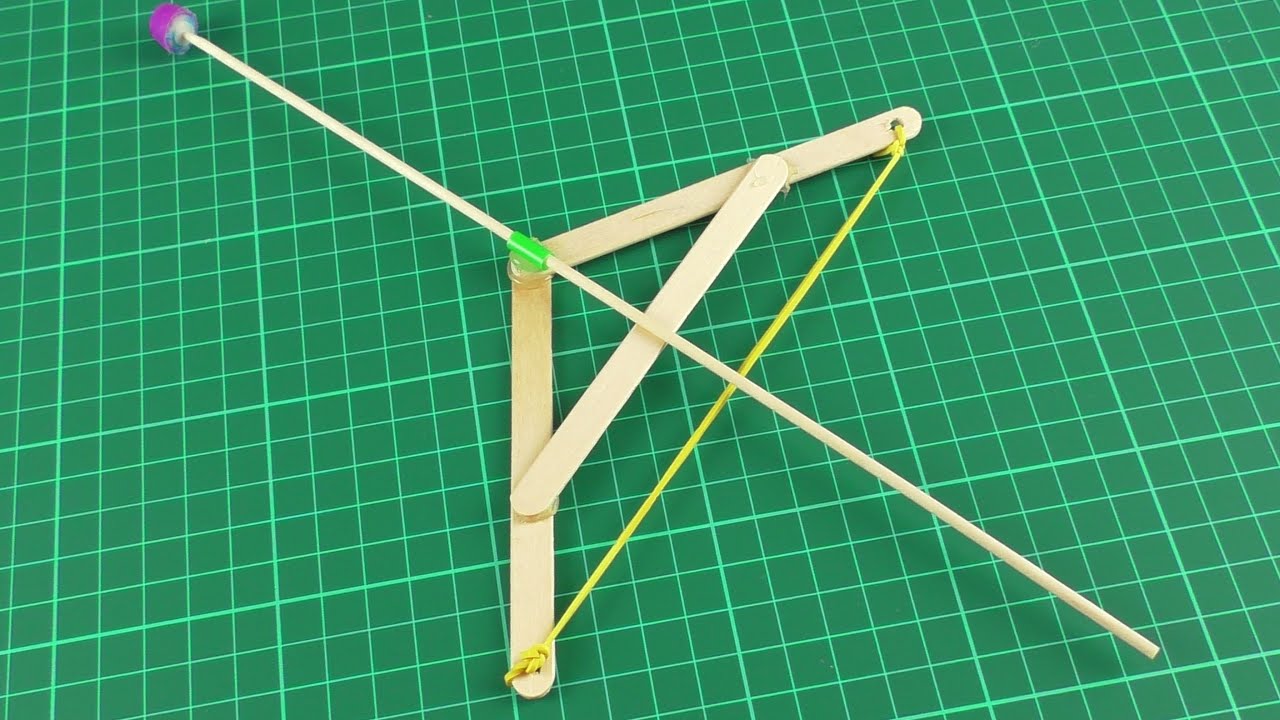 Mini bow from popsicle sticks in five minutes DIY ideas - YouTube