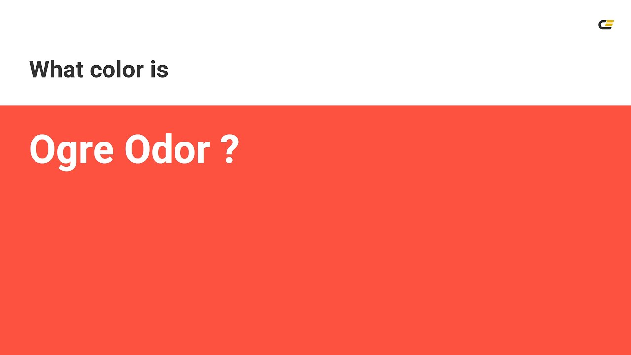 Ogre Odor color #fd5240 hex Cool Orange color fd5240 - YouTube