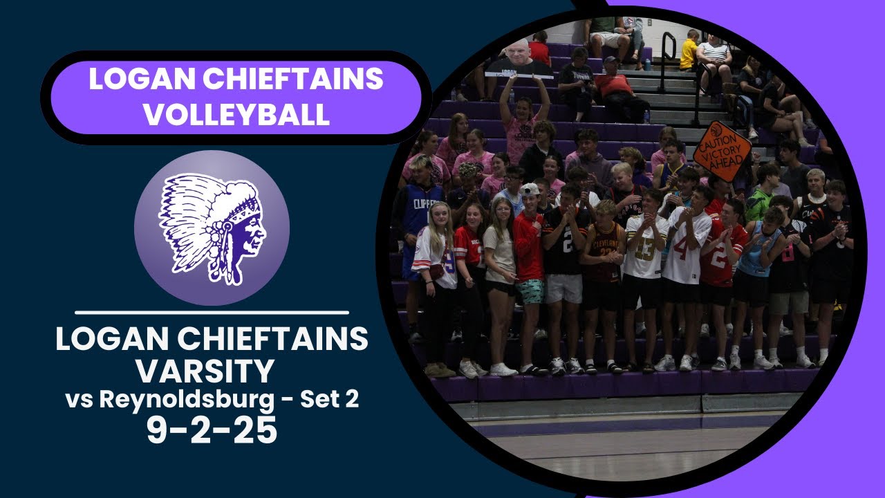Logan Chieftains Varsity Volleyball vs Reynoldsburg Raiders - Set 2 / 9 ...