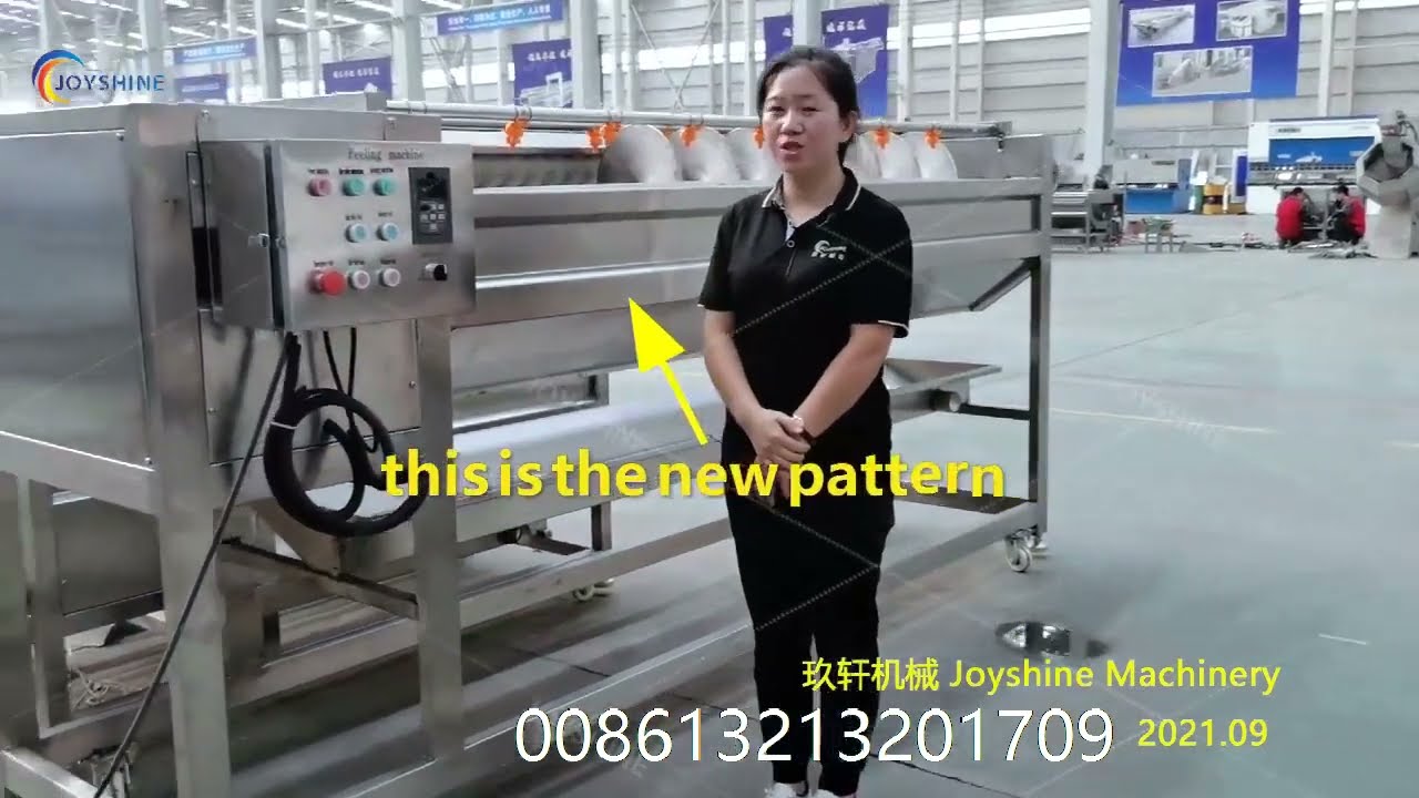 Automatic peeling machine for peeling potatoes, gingers, onions - YouTube