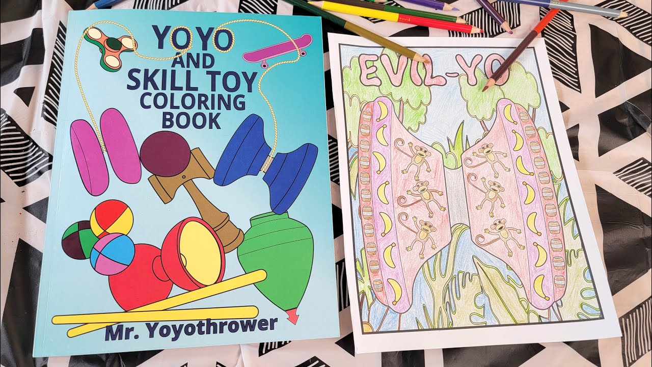 Yoyo and Skill Toy Coloring Book - YouTube