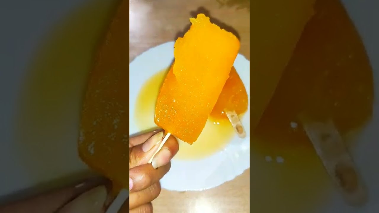 Maaza chuski 🥭 | Mango ice cream at home | ice cream hack | viral hack ...