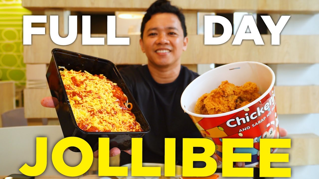 Full Day Eating Jollibee Cagayan de Oro City I JOVERT - YouTube