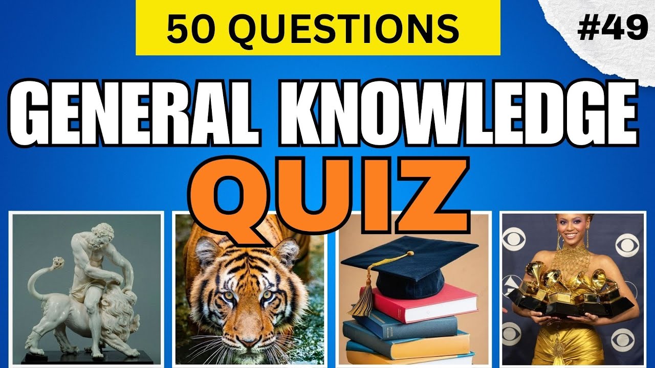 THINK YOU'RE SMART? 50 General Knowledge Test QUESTIONS - YouTube