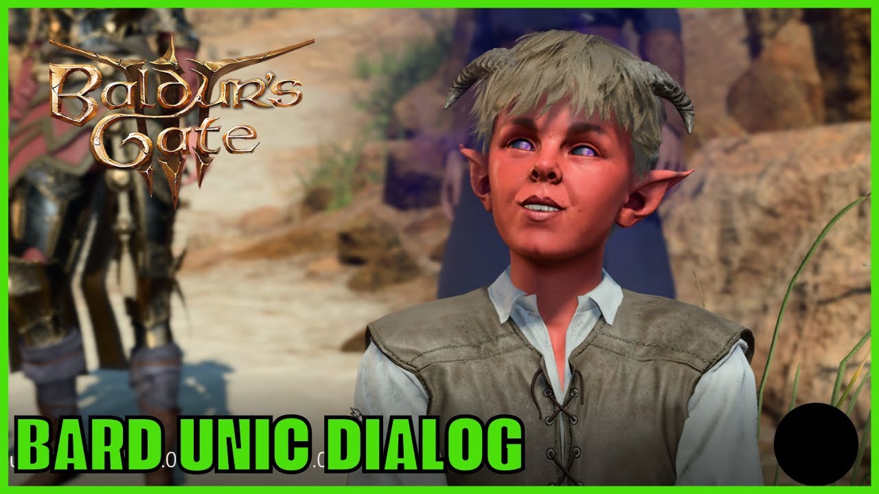 Baldur's Gate 3 Saving Mirkon from harpies - Unic Bard Dialog - YouTube