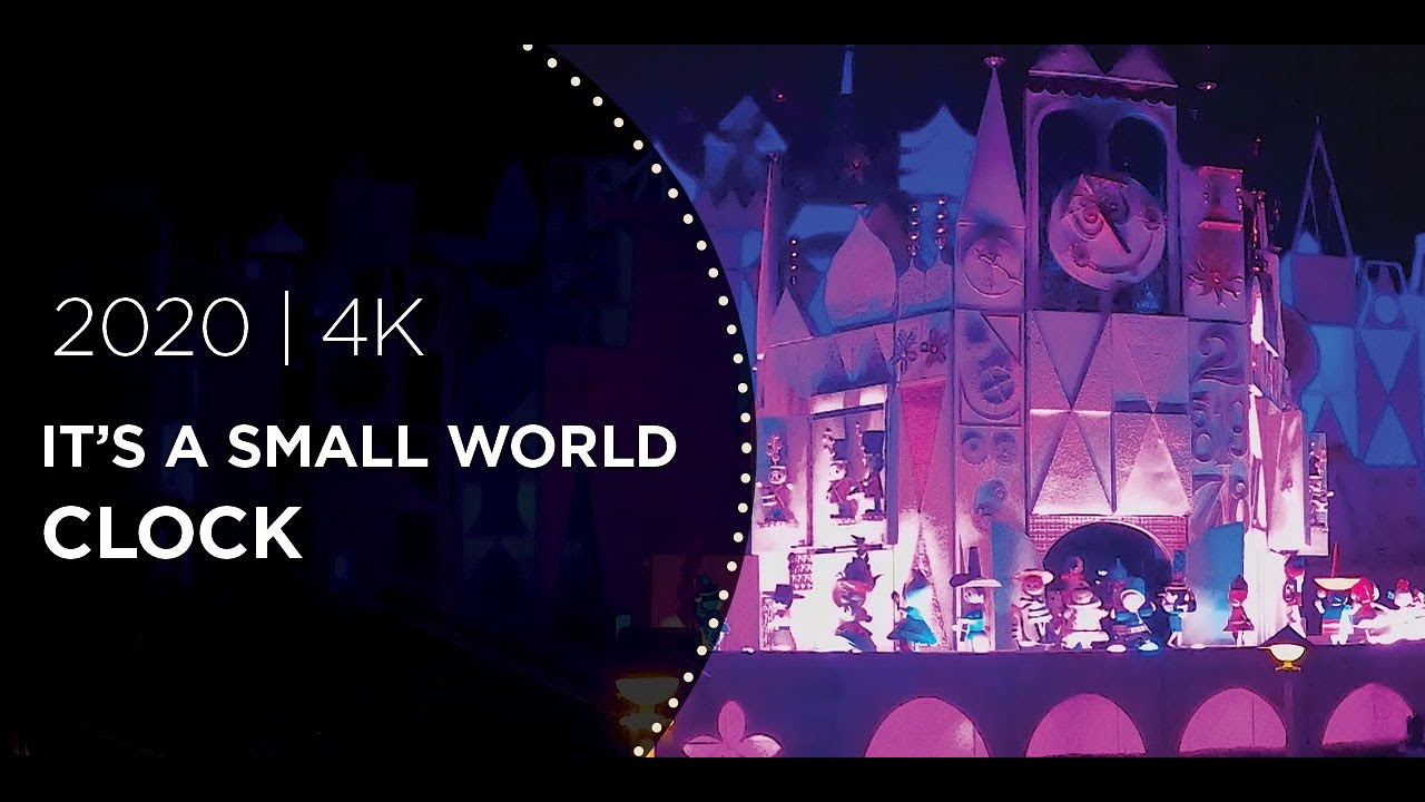 it's a small world Clock Parade | Night 4K | Disneyland Park - YouTube