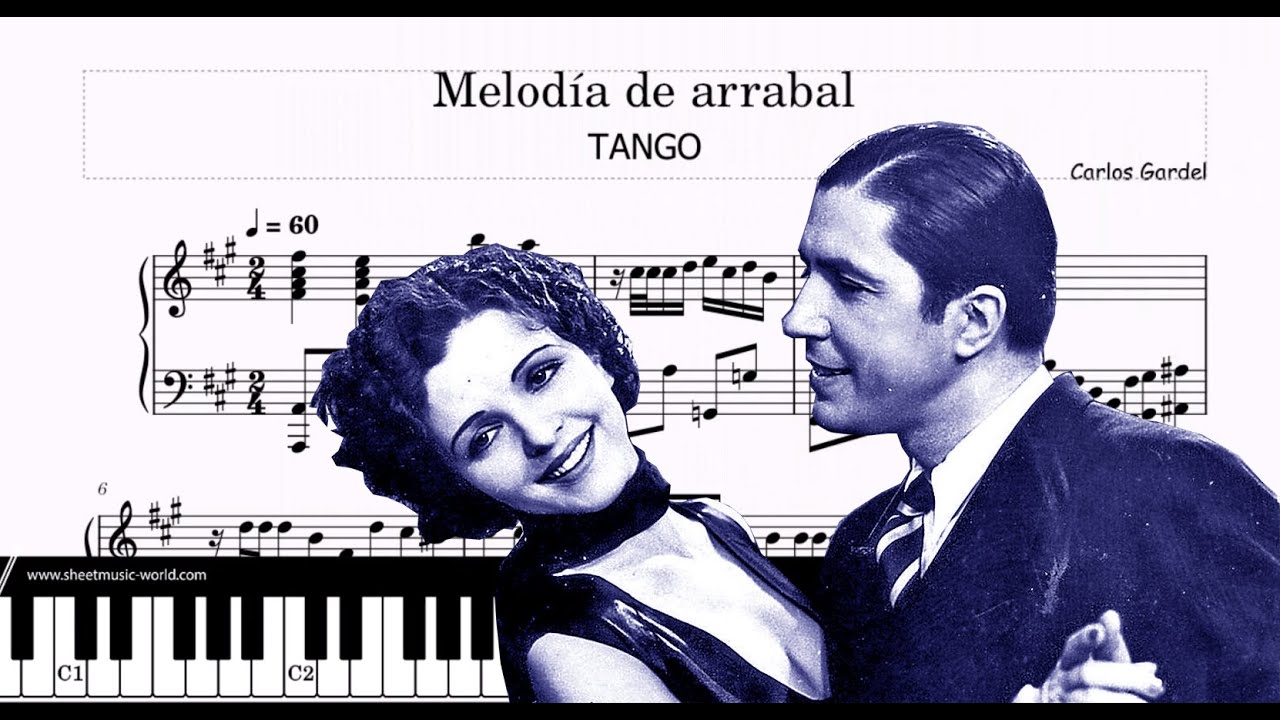 Melodía de arrabal - Tango - Piano - Carlos Gardel (Sheets Score ...