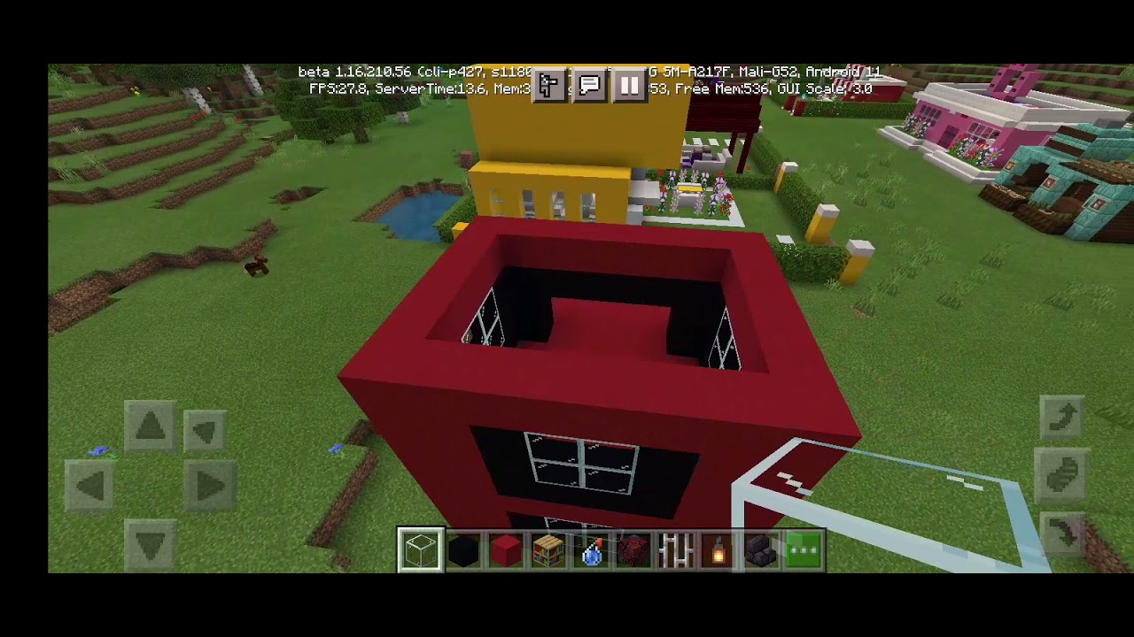 #A.S BEAST GAMING #MINECRAFT HOW TO BUILD CUTE RED AND BLACK HOUSE ...