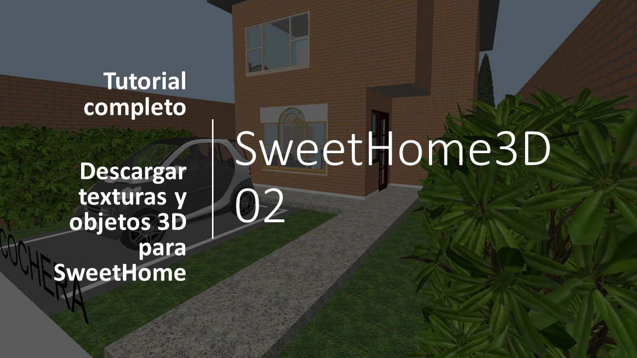 02. SweetHome 3D. Descargar texturas y objetos 3D para SweetHome - YouTube