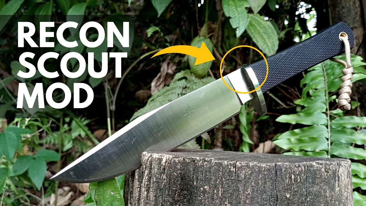 Modification to the Cold Steel Recon Scout for Jungle Bushcraft - YouTube