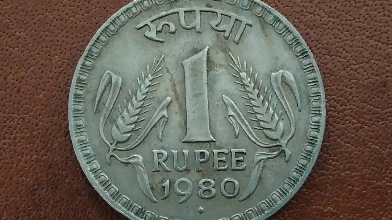 One Rupee Big Coin 1980 - YouTube