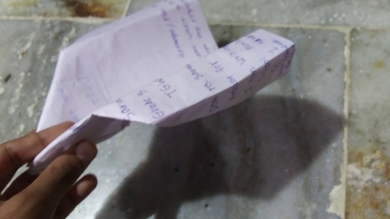 Astral Paper Airplane Overview, Made by Foldable Flight. - YouTube