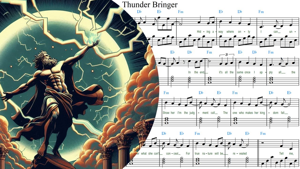 Epic: The Musical — Thunder Bringer — Piano Sheet Music - YouTube
