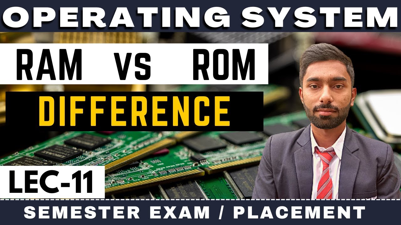 11. Difference Between RAM and ROM | Operating System - YouTube