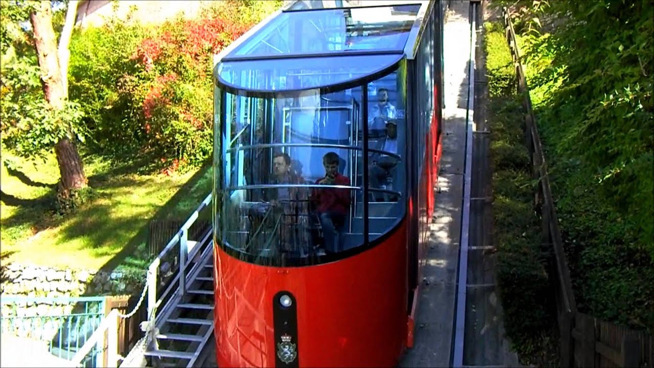 Schloßbergbahn in Graz - Funicular in Graz - YouTube