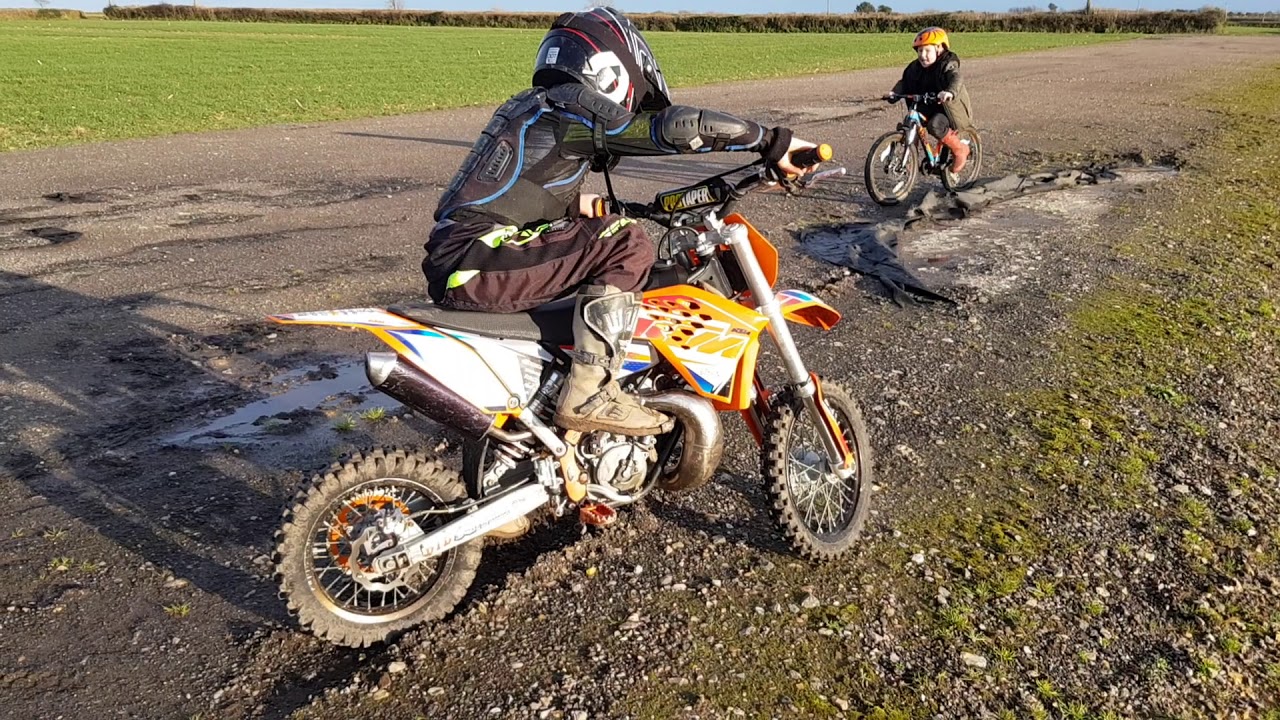 Ktm 65 first ever ride - YouTube