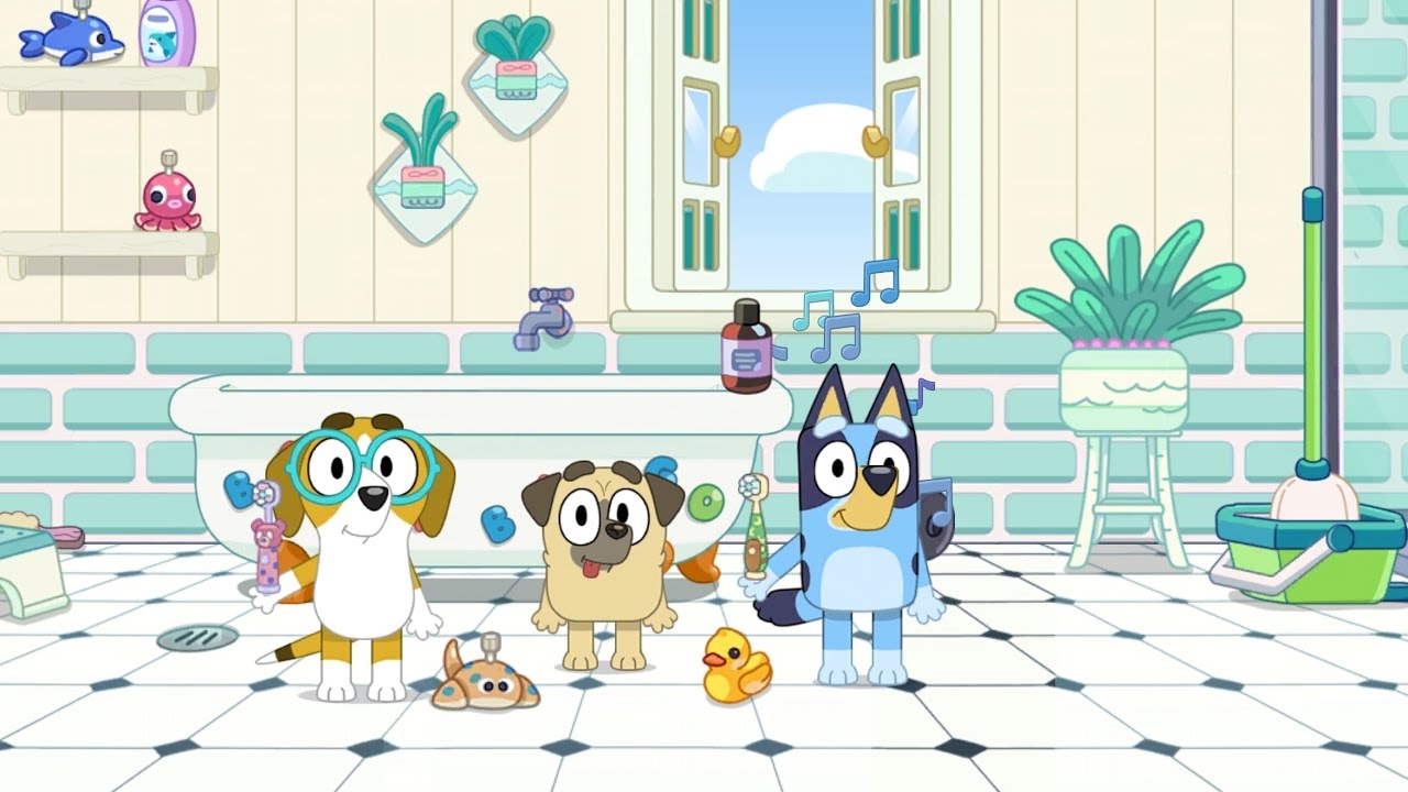 Bluey, Honey and Buddy Teeth Brushing - YouTube