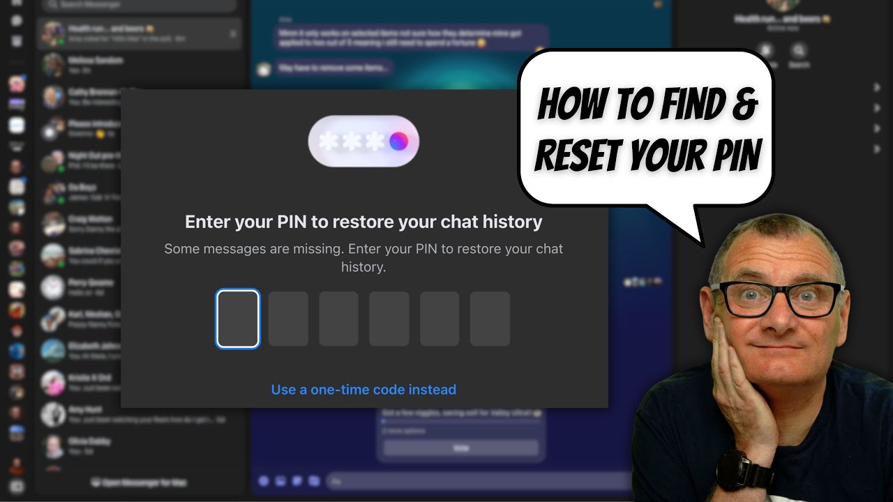 How to Find & Reset Your PIN on Facebook Messenger to Synchronize ...