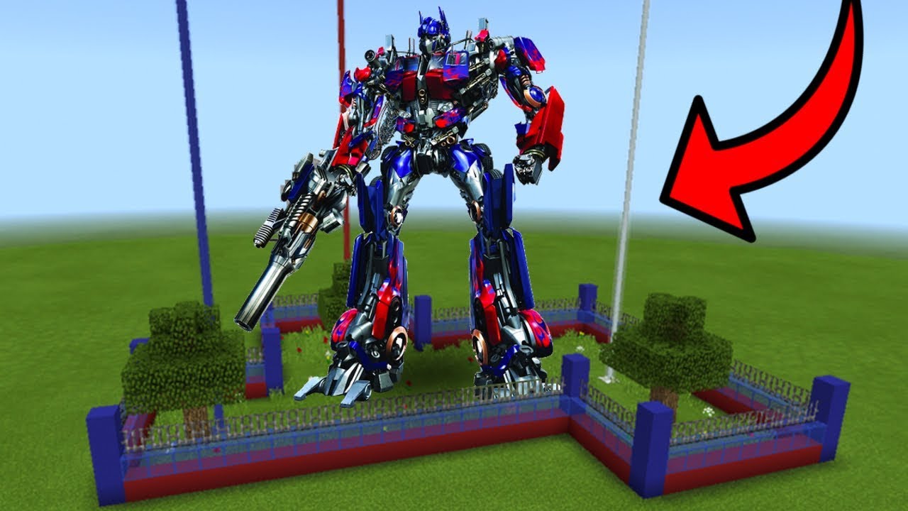 How To Make an OPTIMUS PRIME FARM in Minecraft PE - YouTube