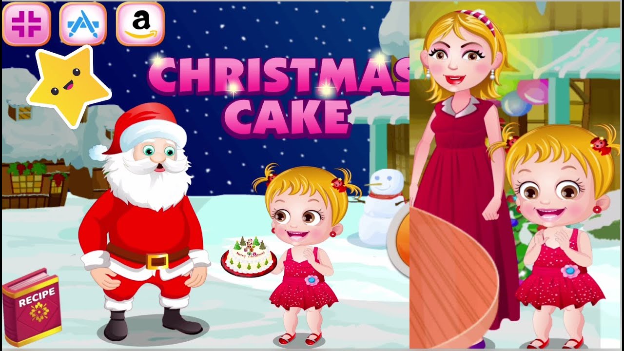 Baby Hazel Mom's Recipes Christmas Cake #693 - YouTube