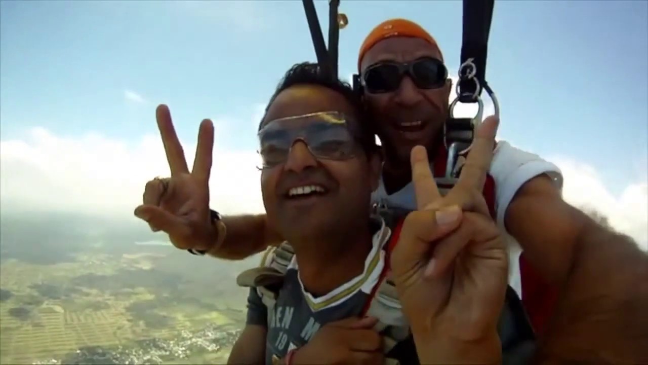 Sky Diving in Mauritius | Adventure Activities in Mauritius - YouTube