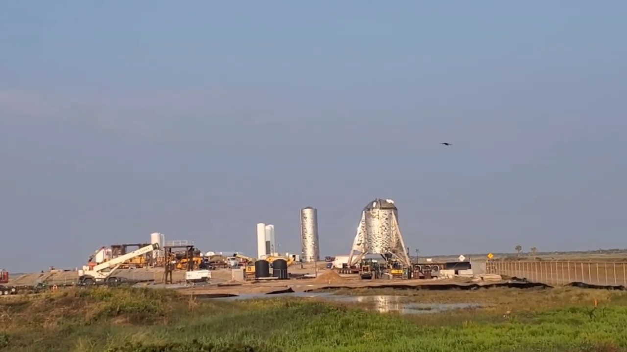 Starship Mk1 Roll to Launch Site (Alt Camera+Photos) - YouTube