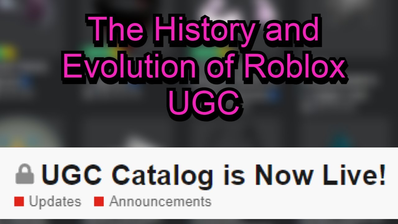 The History and Evolution of Roblox UGC - YouTube