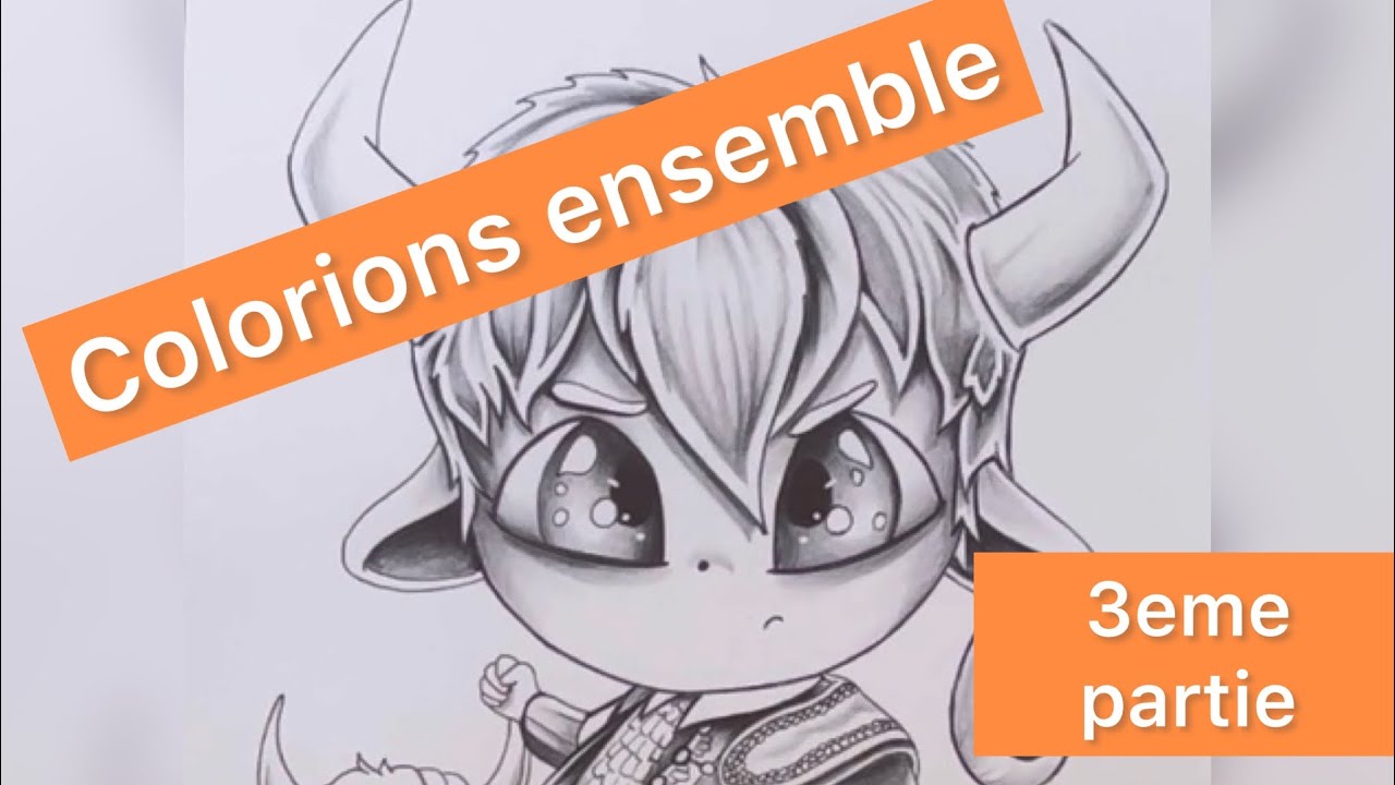 Colorions ensemble: le taureau de Kevin Téo’art 3 eme partie - YouTube