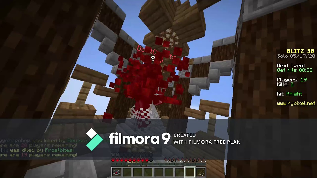 This is what unedited video looks like in minecraft *blitz sg hypixel ...
