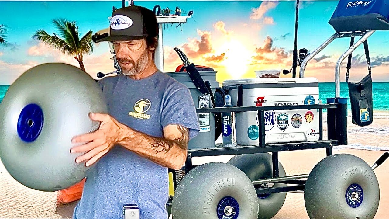 The BEST Beach Cart Wheel on the Market? Intsalling Benjamin's Beach ...