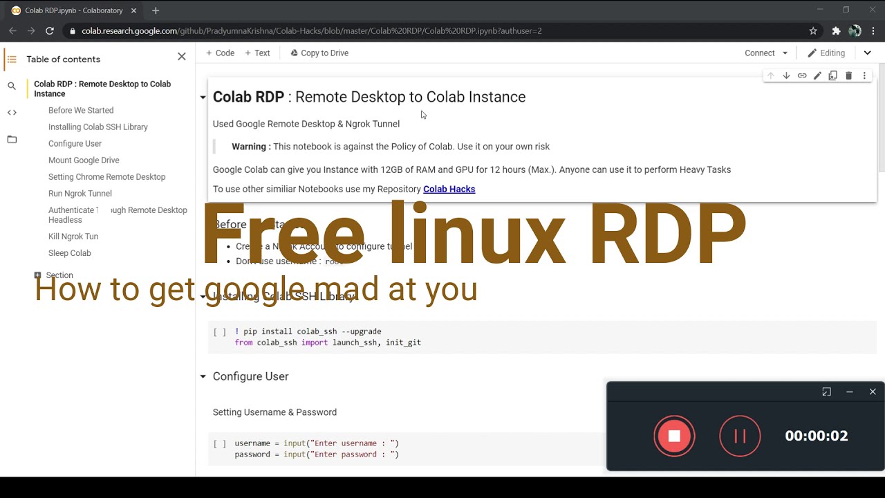LINUX RDP (FREE) - YouTube