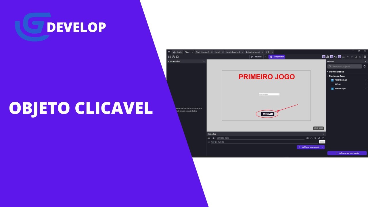 GDevelop 2024 - Objeto Clicavel - YouTube