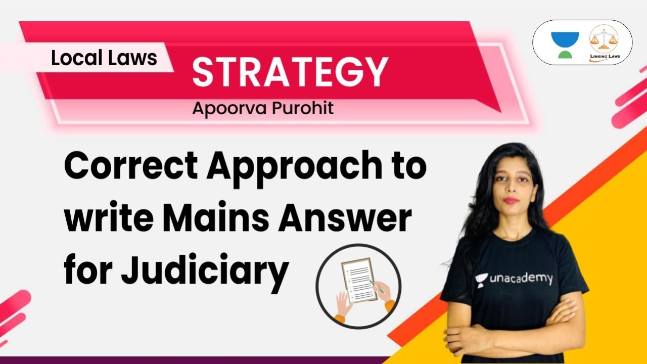 Correct Approach to write Mains Answer for Judiciary | Unacademy ...