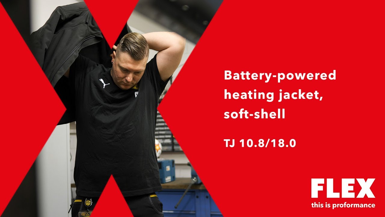 Battery powered soft-shell heating jacket - YouTube