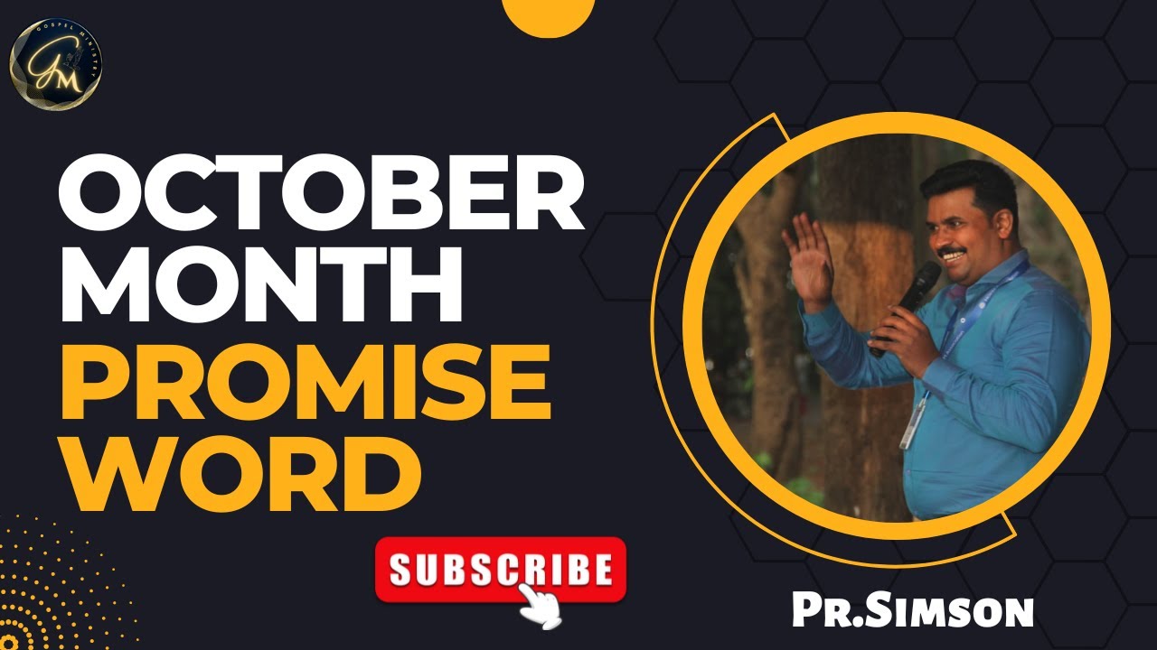 October Month | Promise Word | Pastor.Simson | - YouTube