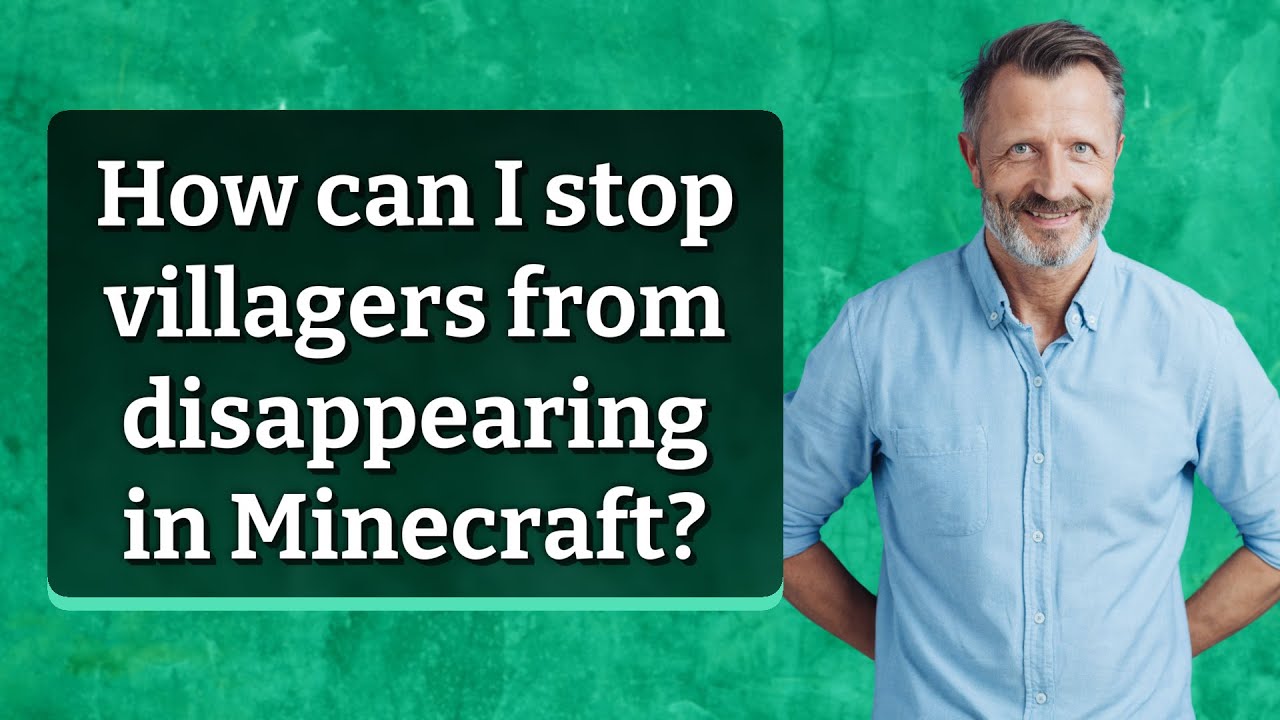 How can I stop villagers from disappearing in Minecraft? - YouTube