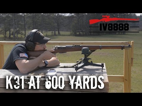 Swiss K31 Open Sights at 600 yards