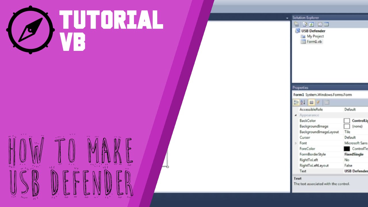 Tutorial Visual Basic: How to make USB Defender - YouTube