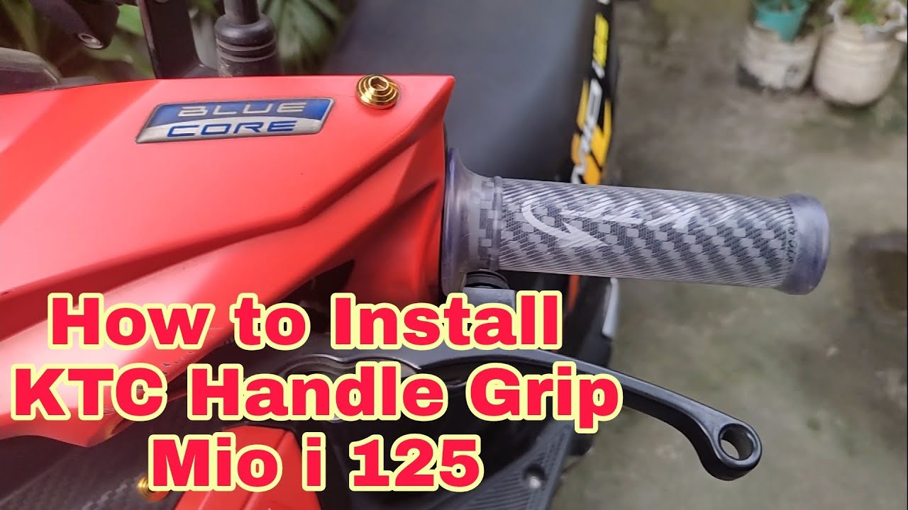 Replacement of Handle Grip of Mio i 125 / KTC kitaco Handle Grip ...