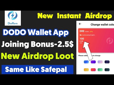 dodo wallet Airdrop |new instant withdrawal airdrop | dodo wallet - YouTube